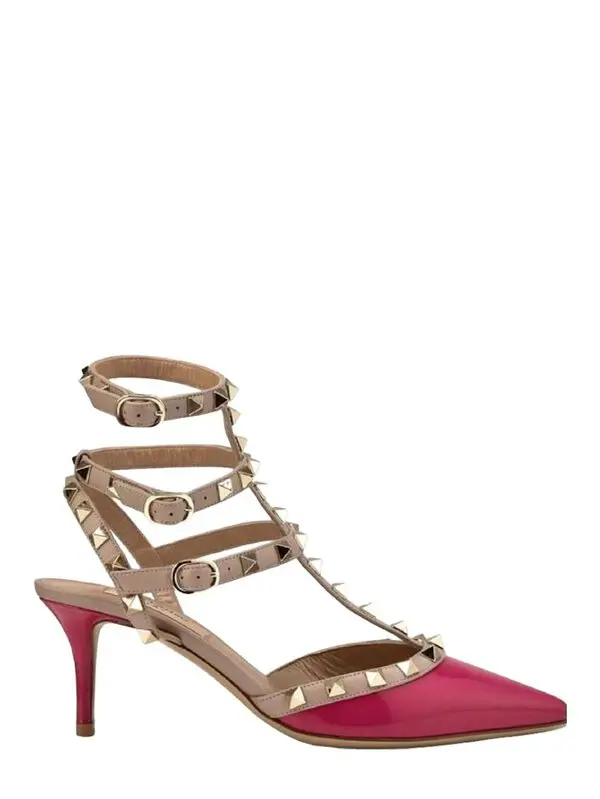 Valentino Garavani Studded T-strap High Heels - Brown