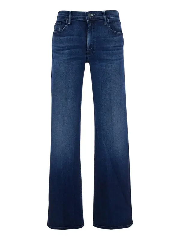 MOTHER Mid Rise Maven Sneak Jeans - Blue
