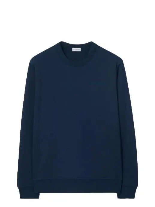 Burberry Logo Cotton Sweatshirt - Dark Blue
