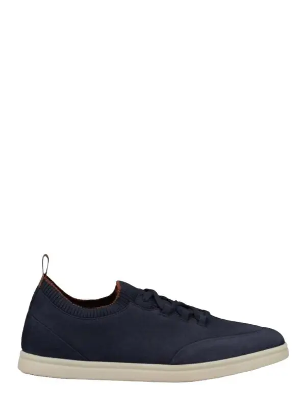 Loro Piana Soho Walk Low Top Sneakers - Navy Blue