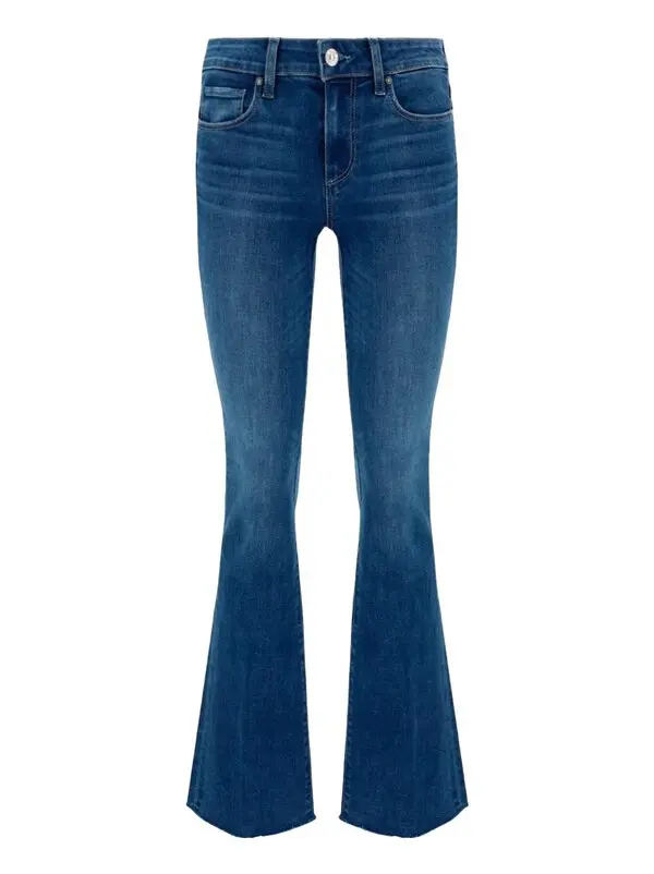 Paige Bootcut Cotton-blend Jeans - Blue