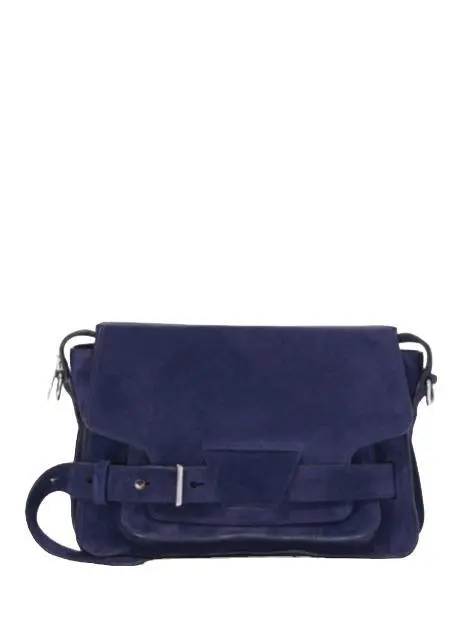Proenza Schouler Beacon Suede Saddle Bag - Blue