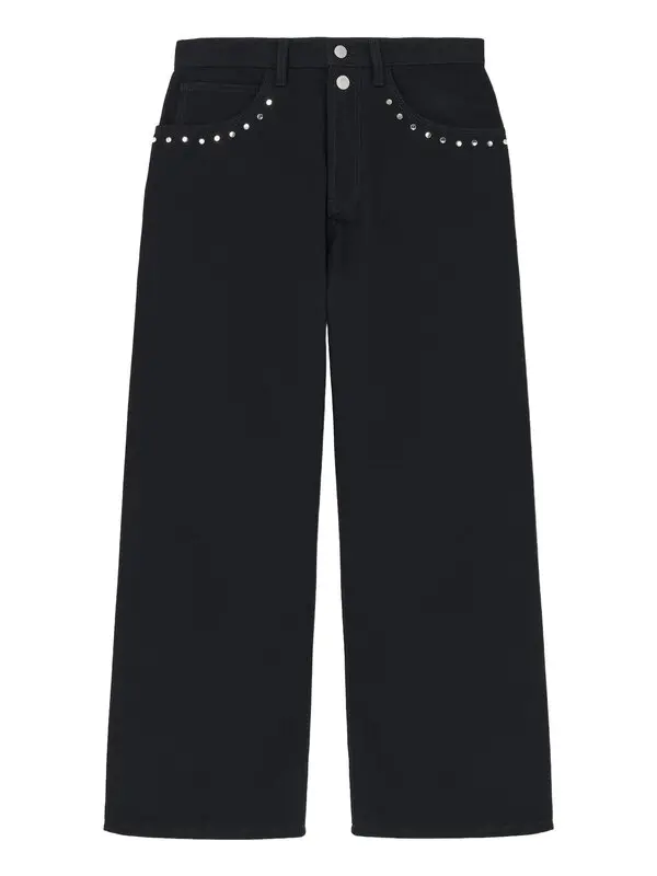 Alexander McQueen Studded Five-pocket Jeans - Black