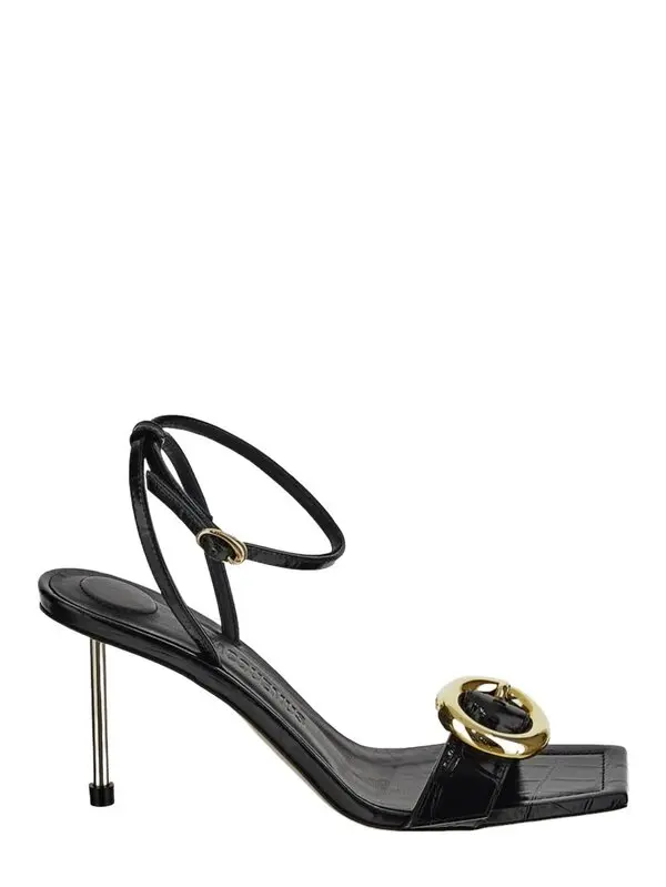 Jacquemus Les Sandales Regalo Circle Square Sling-backs - Black