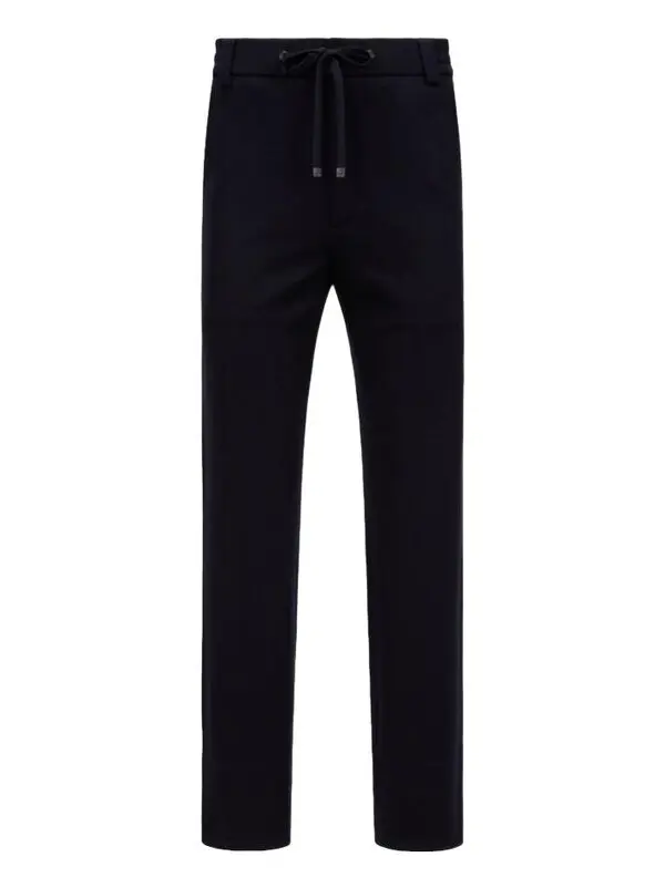 Moncler Straight-leg Drawstring Trousers - Night Blue
