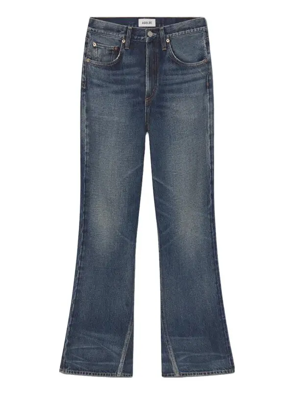 AGOLDE Kick Boot High-rise Bootcut Jeans - Blue