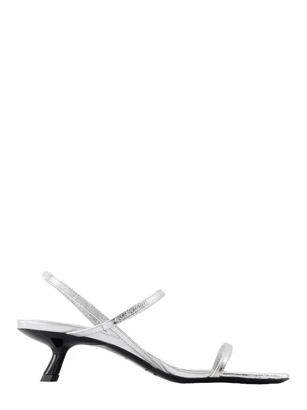 ANINE BING Hilda Slingback Sandals - Silver