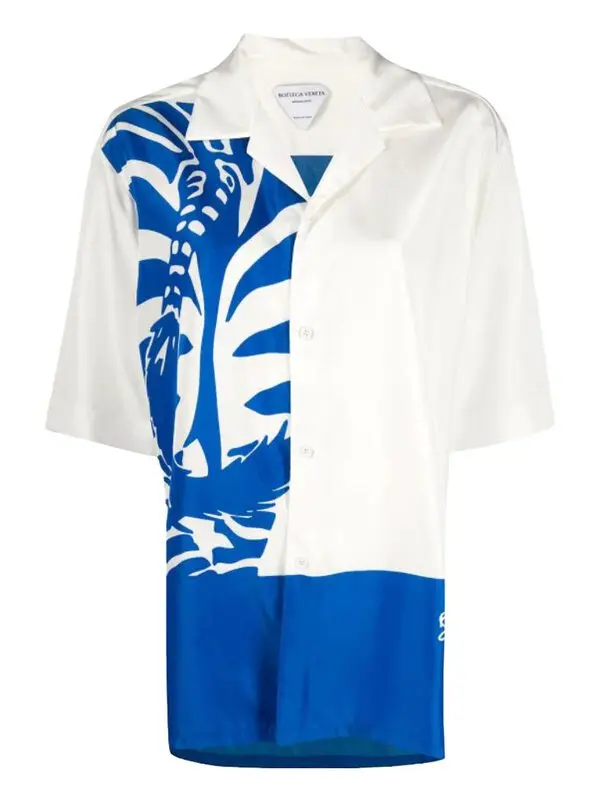 Bottega Veneta Printed Short Sleeve Shirt - White