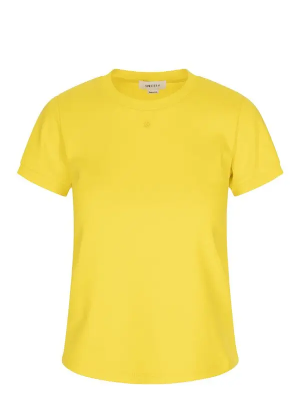 Alexander McQueen Short-sleeved Crewneck T-shirt - Yellow