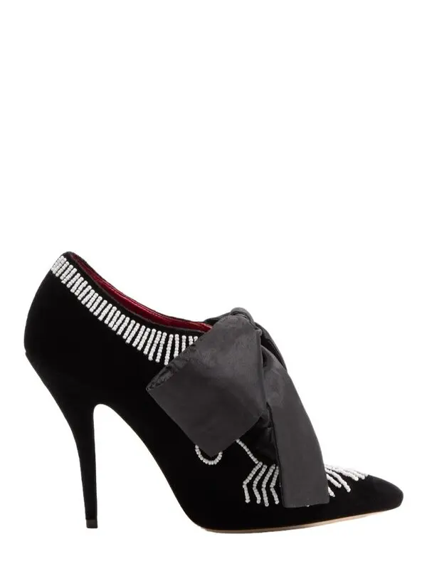 Valentino Garavani Embellished Pointed High Heel Shoes - Black