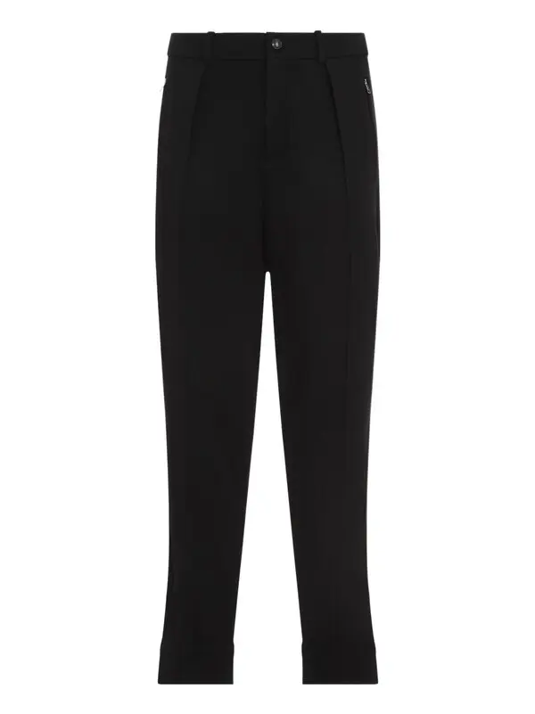 Ralph Lauren Mid-rise Pleated Trousers - Classic Black