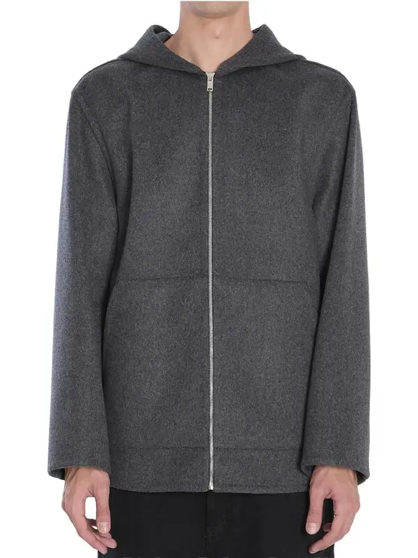 Bottega Veneta Hooded Double Face Zipped Jacket - Black