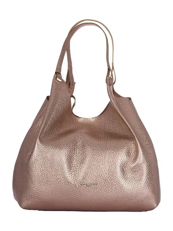 GIANNI CHIARINI Leather Shoulder Bag - Brown