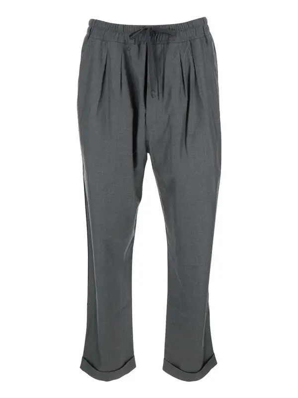 TOM FORD Silk Drawstring Pants - Grey