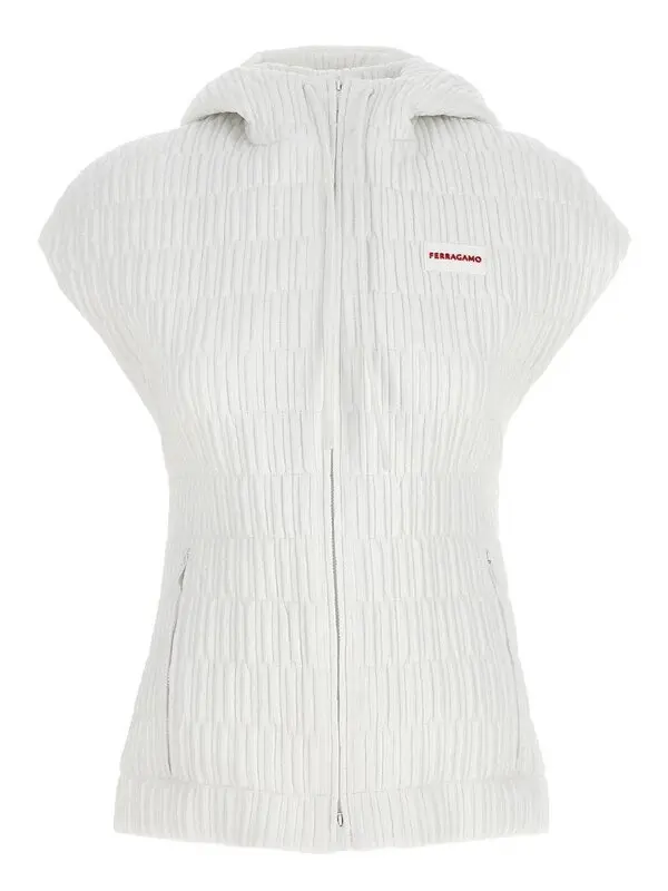 FERRAGAMO Quilted Hooded Vest - No