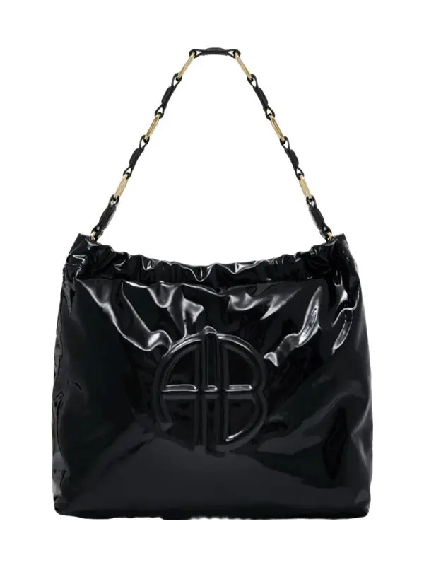 ANINE BING Kate Shoulder Bag - Bright Black