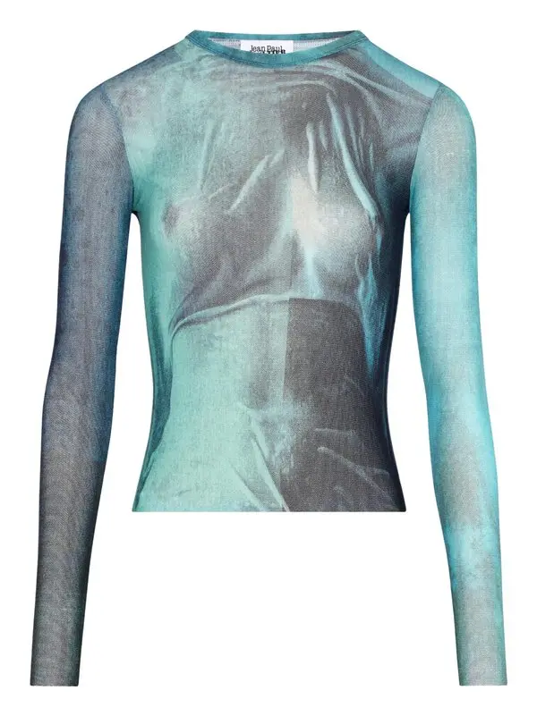 JEAN PAUL GAULTIER Printed Long Sleeve Top - No