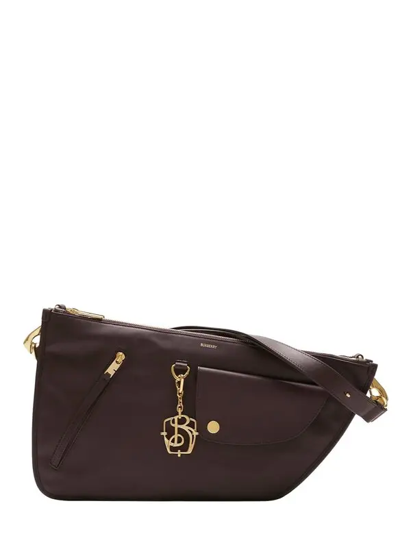 Burberry Shield Twin Shoulder Bag - Berry