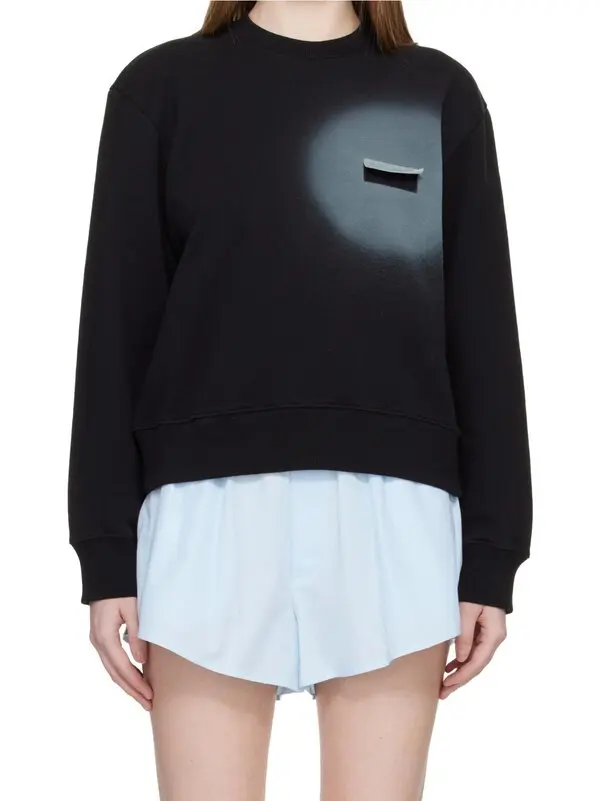 MAISON MARGIELA Unbrushed Pullover Sweatshirt - Black