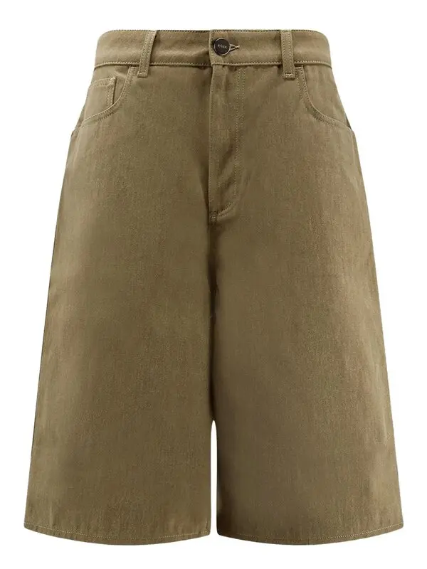 RÓHE Belt Loop Shorts - Green