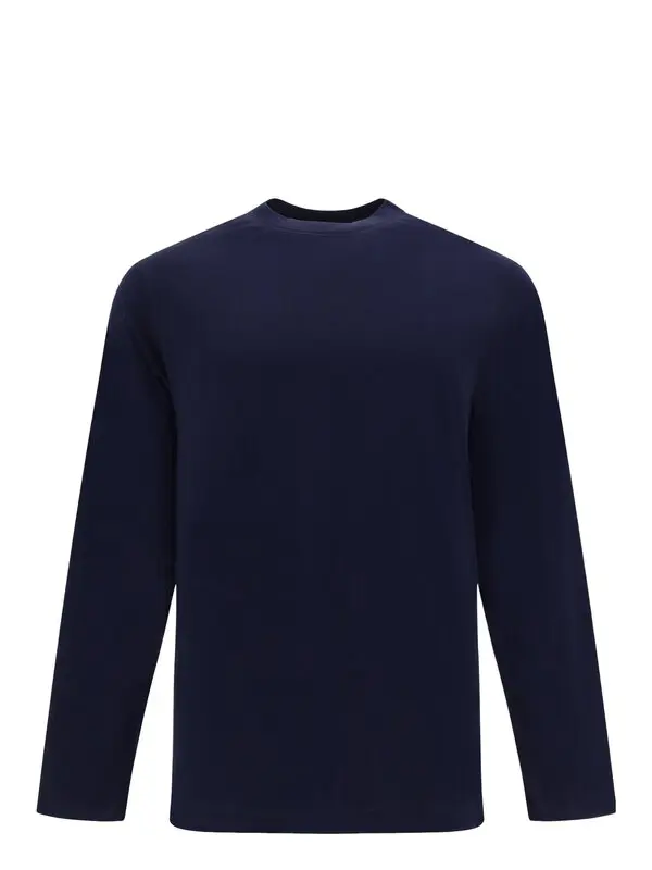 Brunello Cucinelli Long Sleeved Crewneck T-shirt - Black