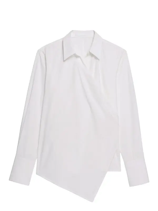 Helmut Lang Asymmetrical Wrap Shirt - White