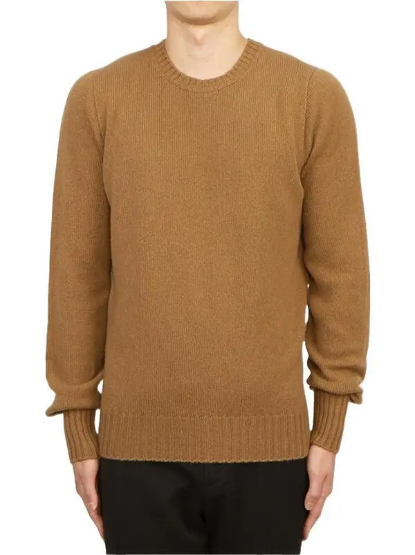 DRUMOHR Ribbed Crewneck Sweater - Brown