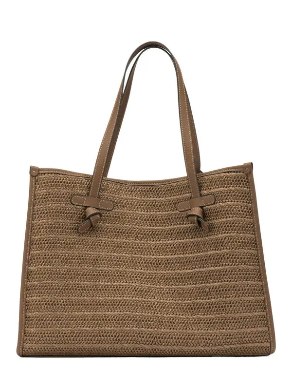 GIANNI CHIARINI Woven Tote Bag - Brown