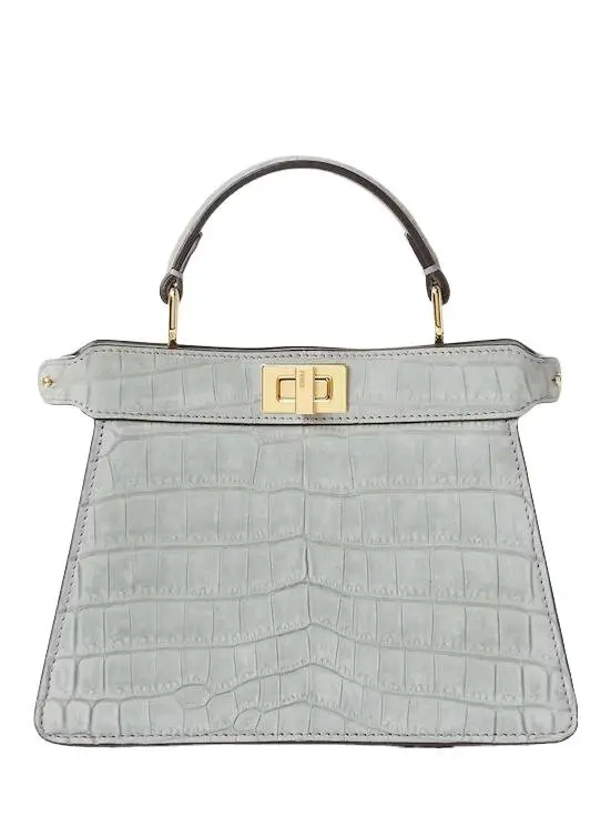 Fendi Crocodile Baguette - Green