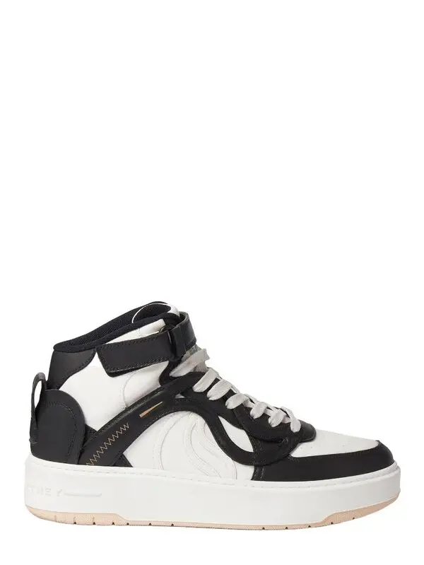 Stella McCartney High Top Lace-up Sneakers - Midnight Black And Ice White