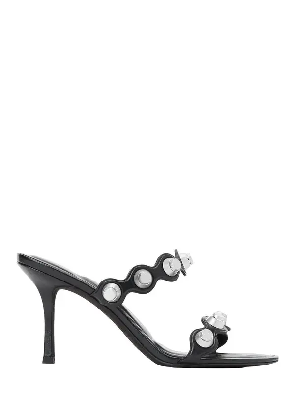 Alexander Wang Riot Studded Heeled Sandals - Black