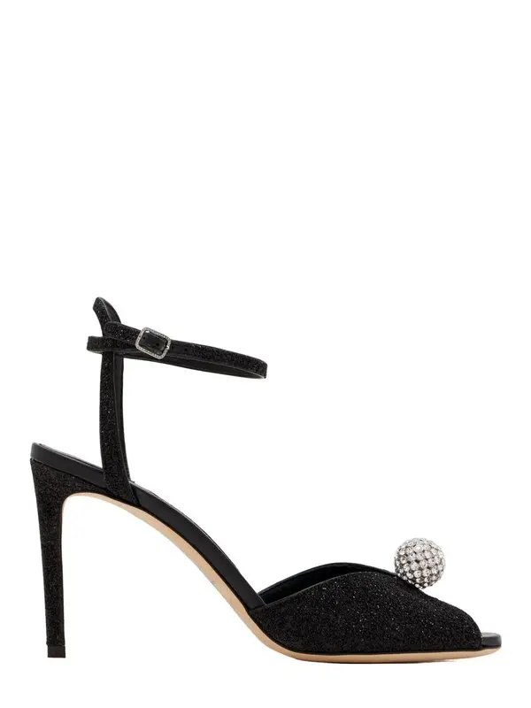 JIMMY CHOO Sacora 85 High-heeled Sandals - Black
