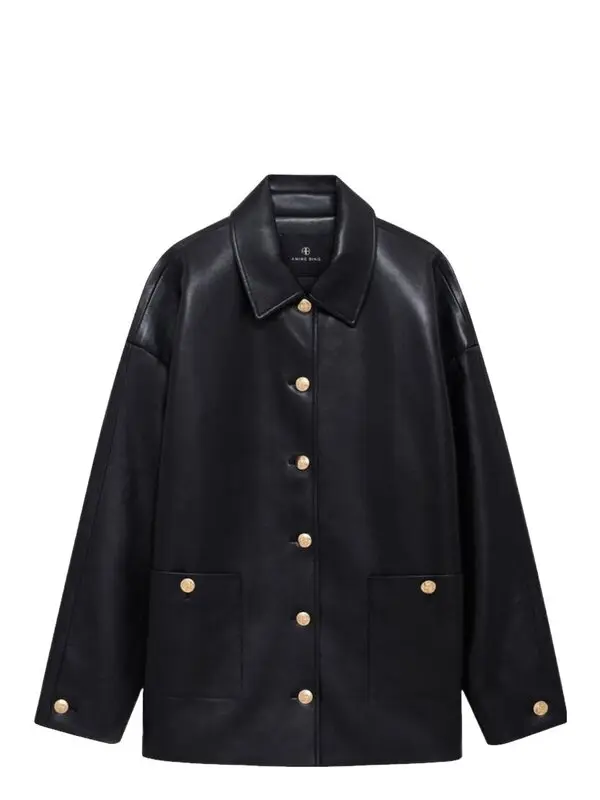 ANINE BING Luca Leather Jacket - Black