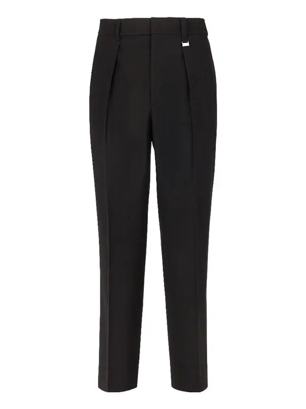 Fendi Straight-leg Tailored Trousers - Black