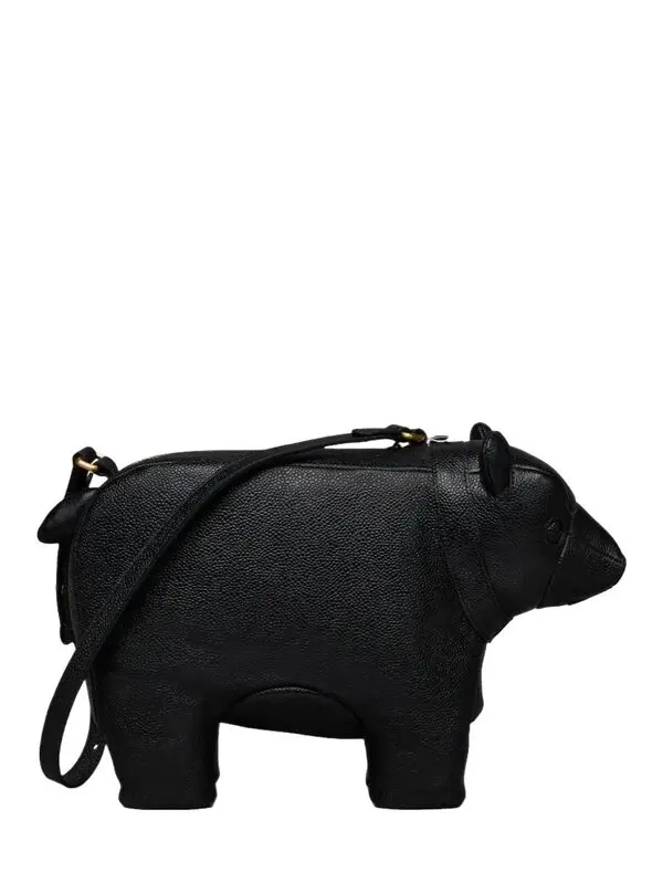 Thom Browne Bear Motif Shoulder Bag - Black