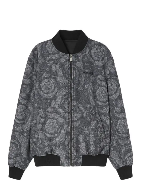 Versace Reversible Bomber Jacket - Grey