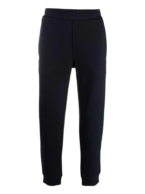 Emporio Armani Logo Detailed Sweatpants - Black