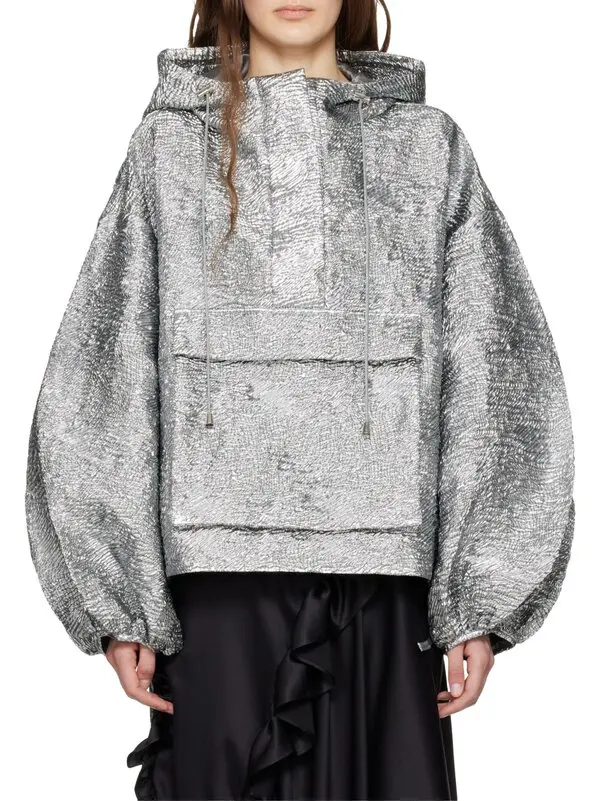 Cecilie Bahnsen Orion Hoodie - Silver