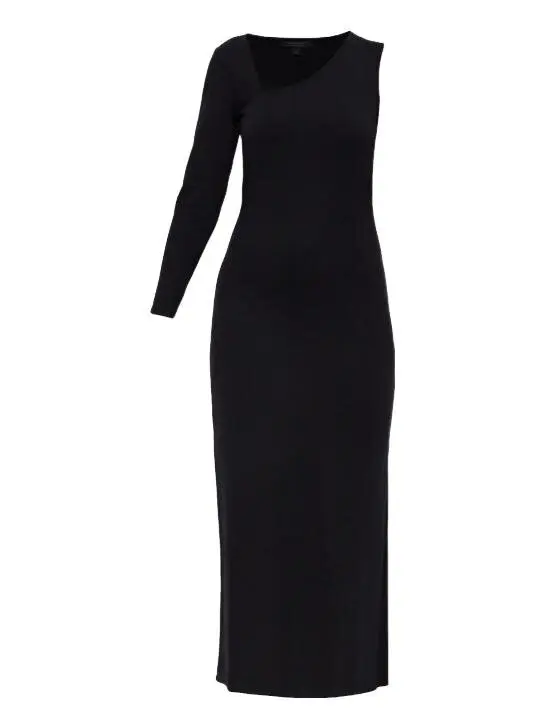 ALLSAINTS Ari Asymmetrical One-sleeve Maxi Dress - Black