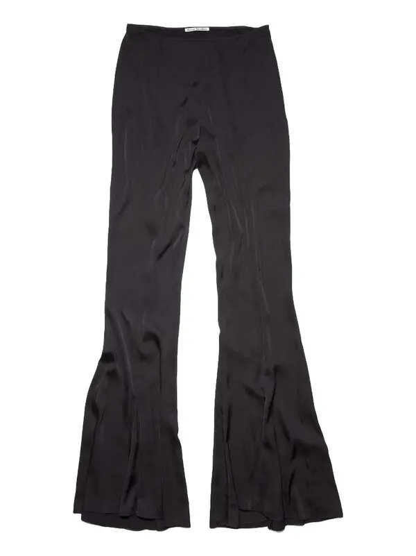 Acne Studios Flared High-waisted Trousers - Black