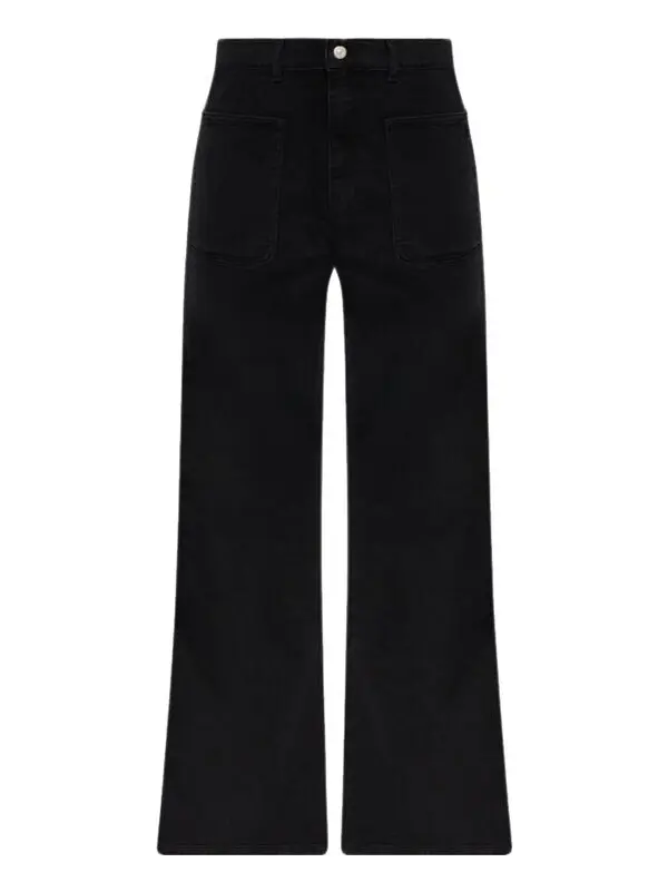 COURREGES Patch Pocket Jeans - Black