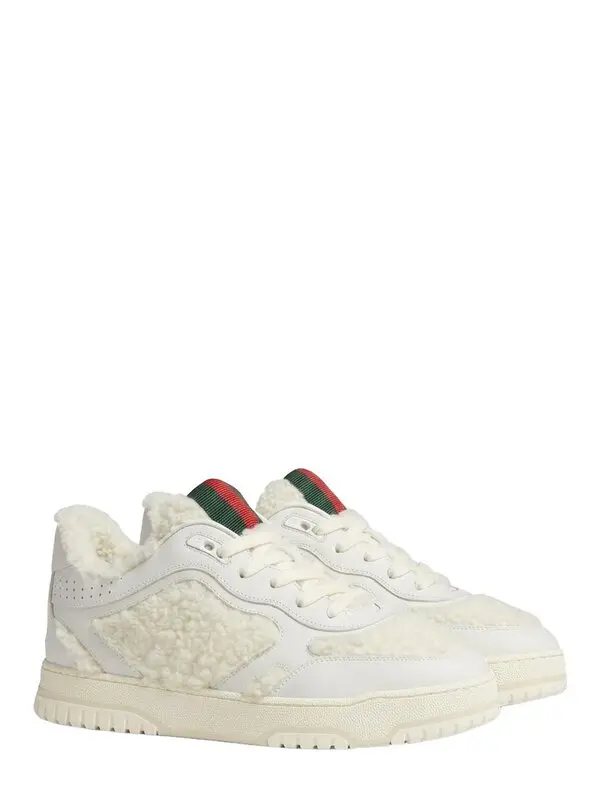 Gucci Web Detailed Panelled Sneakers - White
