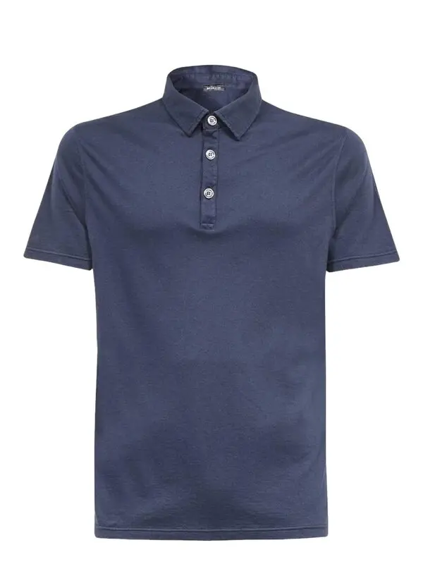 Kiton Short-sleeved Polo Shirt - Blue