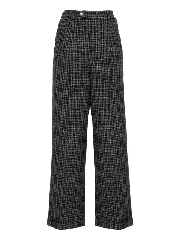A.p.c. Melissa Plaid Trousers - Black