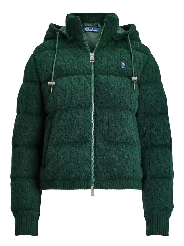 Polo Ralph Lauren Hooded Quilted Puffer Jacket - Green