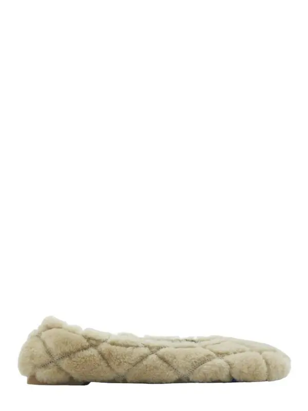 Burberry Square Toe Slip-on Ballerinas - Hunter Color