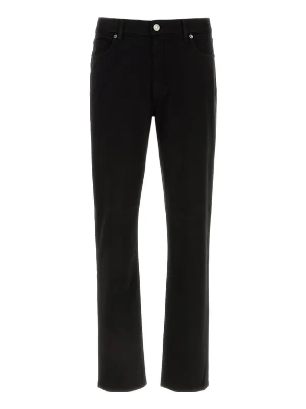 Zegna Gabardine Straight-leg Jeans - Black