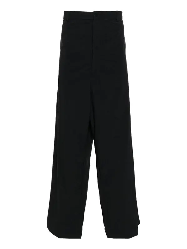 Balenciaga Wide-leg Tailored Trousers - Black