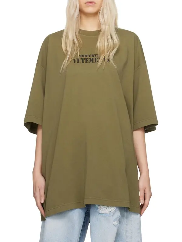 Vetements Property Of Cotton T-shirt - Green