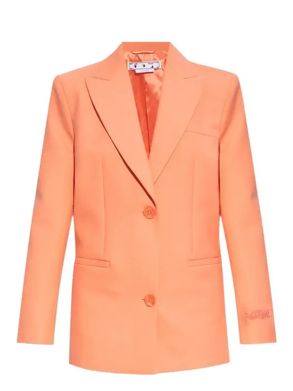 Off-White Logo Blazer - Pink